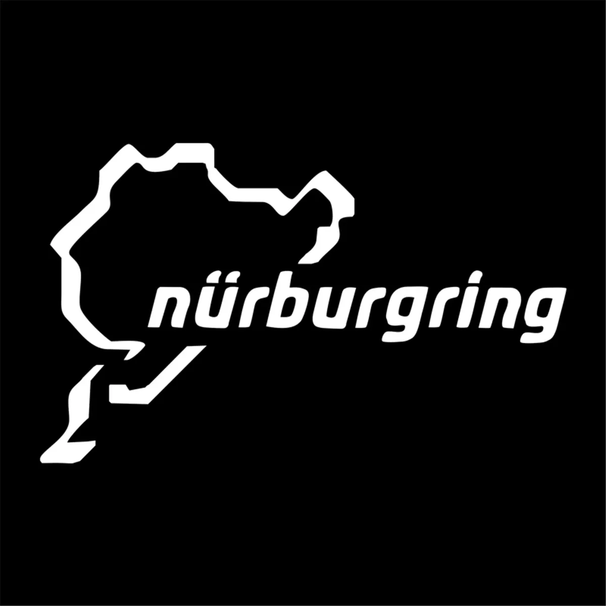 Nurburgring Map Wall Home Glass Window Door Car Sticker Laptop Auto ...