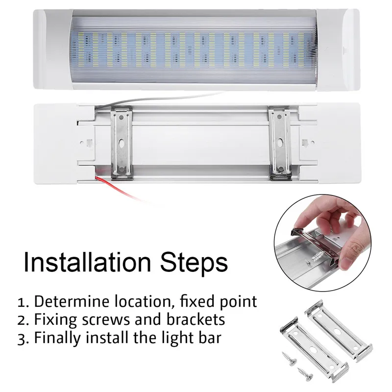 1Piece 24V Car Interior Led Light Bar 10W 72 LED White Light Tube with ...