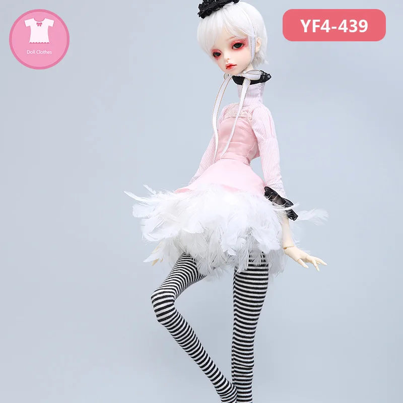 BJD Clothes 1/4 Doll Body For MSD Female Girl Black Dress YF4 to 365 ...