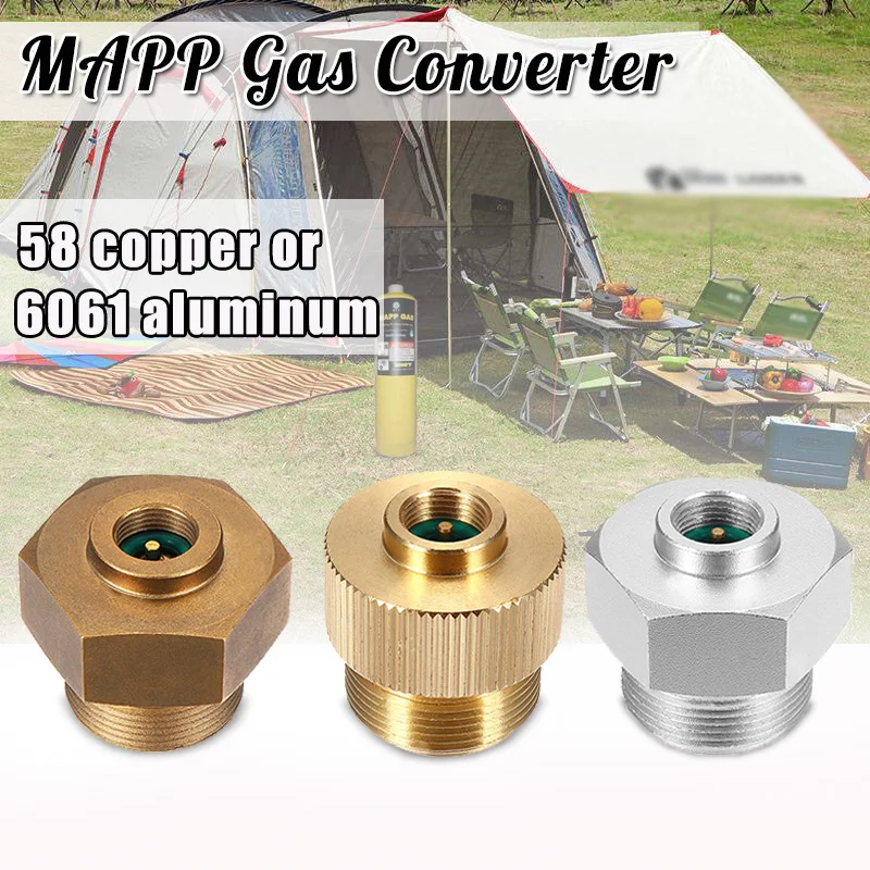 Durable MAPP Gas Refill Adapter Stove Cylinder Gas Tank Burners Stove ...