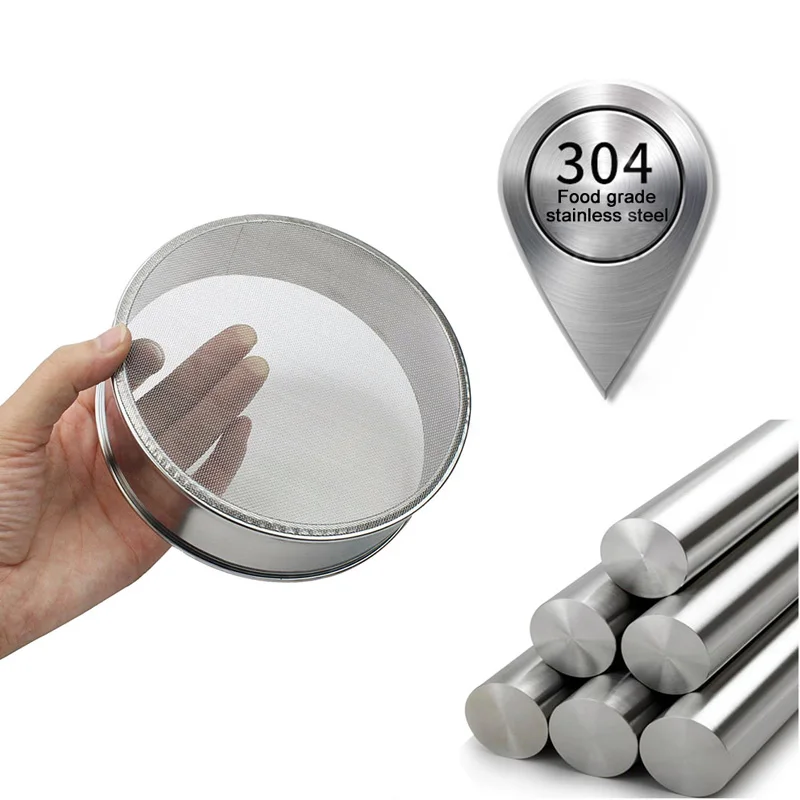 SoundsBeauty Flour Sieve Stainless Steel Mesh Tool Sifting Sifter ...