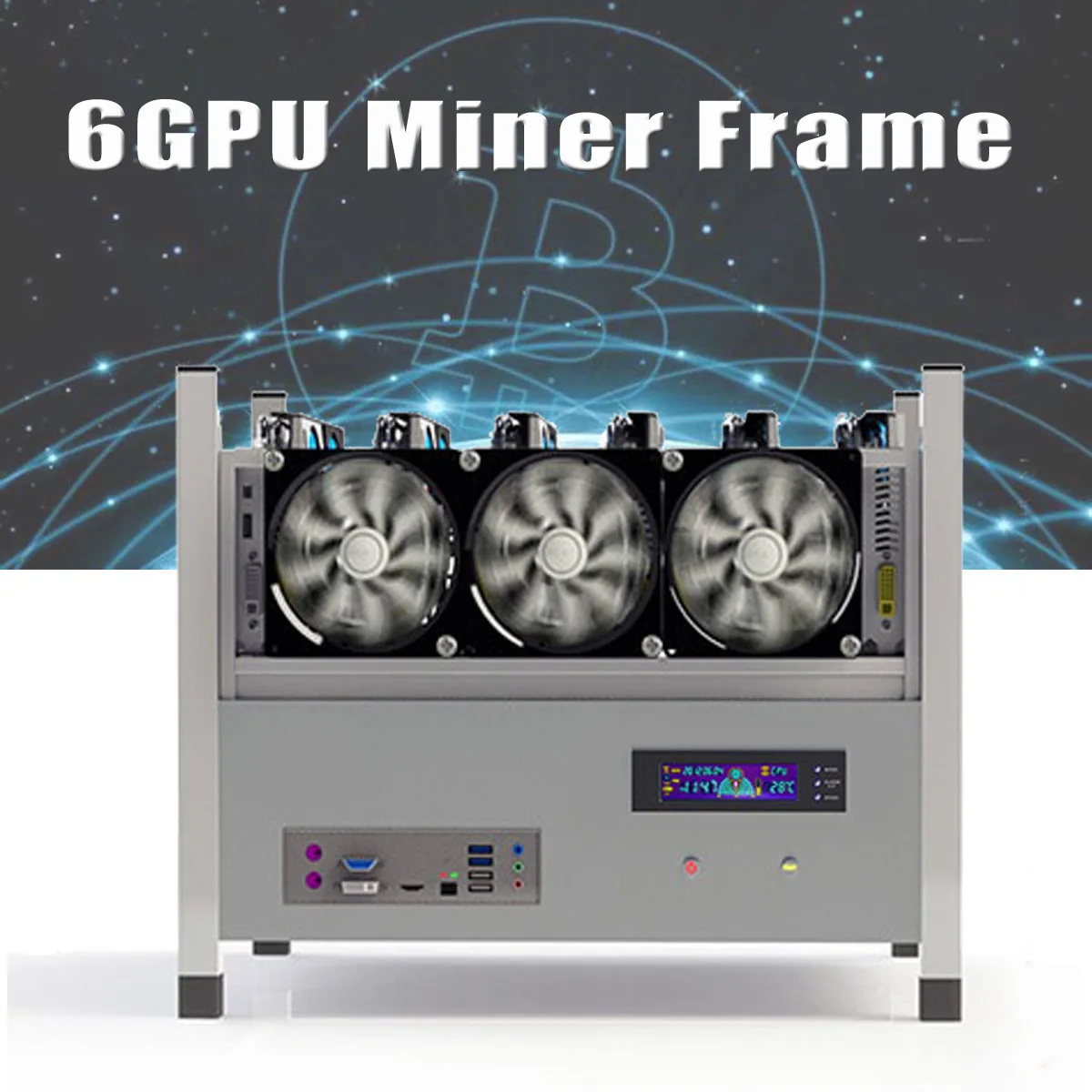 BX36 6GPU Open Air Mining Rig Frame Miner Case Drawer Style Crypto Coin ...