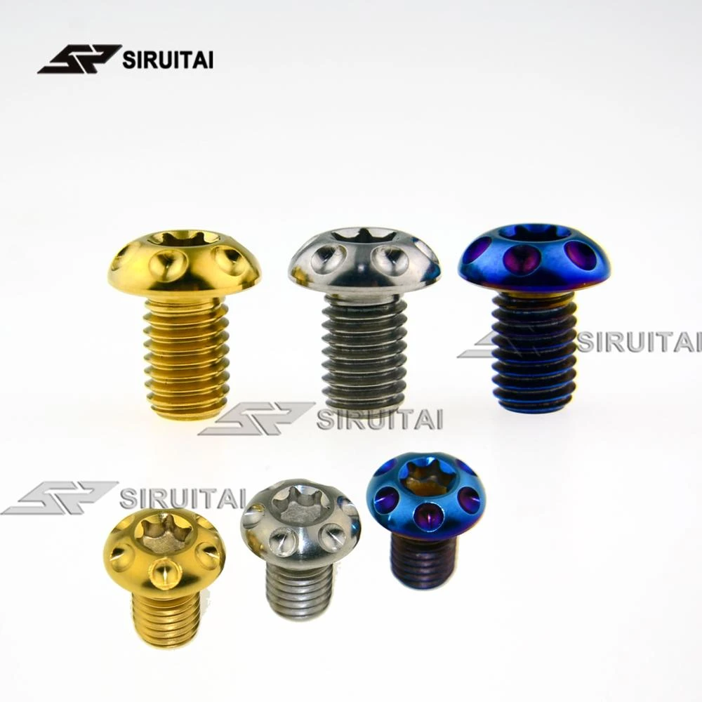 1pcsTitanium alloy Screw semicircle head flower Type m8x12mm decorative ...