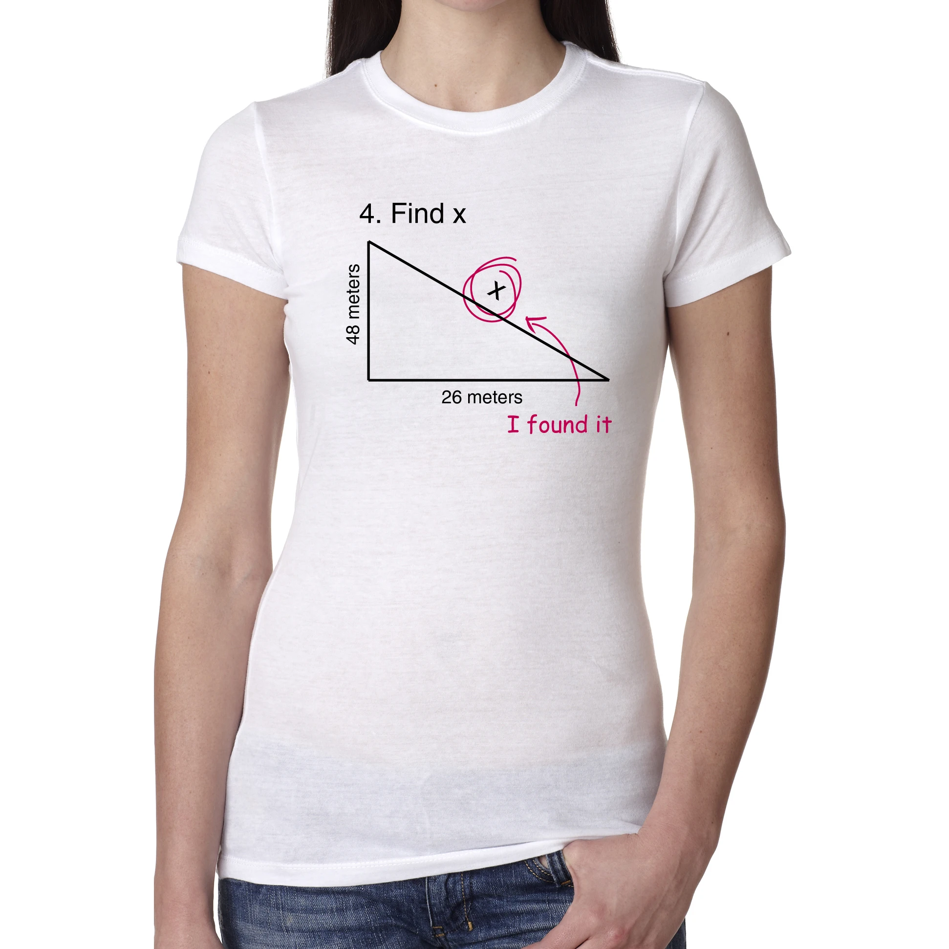 Women's Find X Funny T Shirt-in Blouses & Shirts from Women's Clothing ...