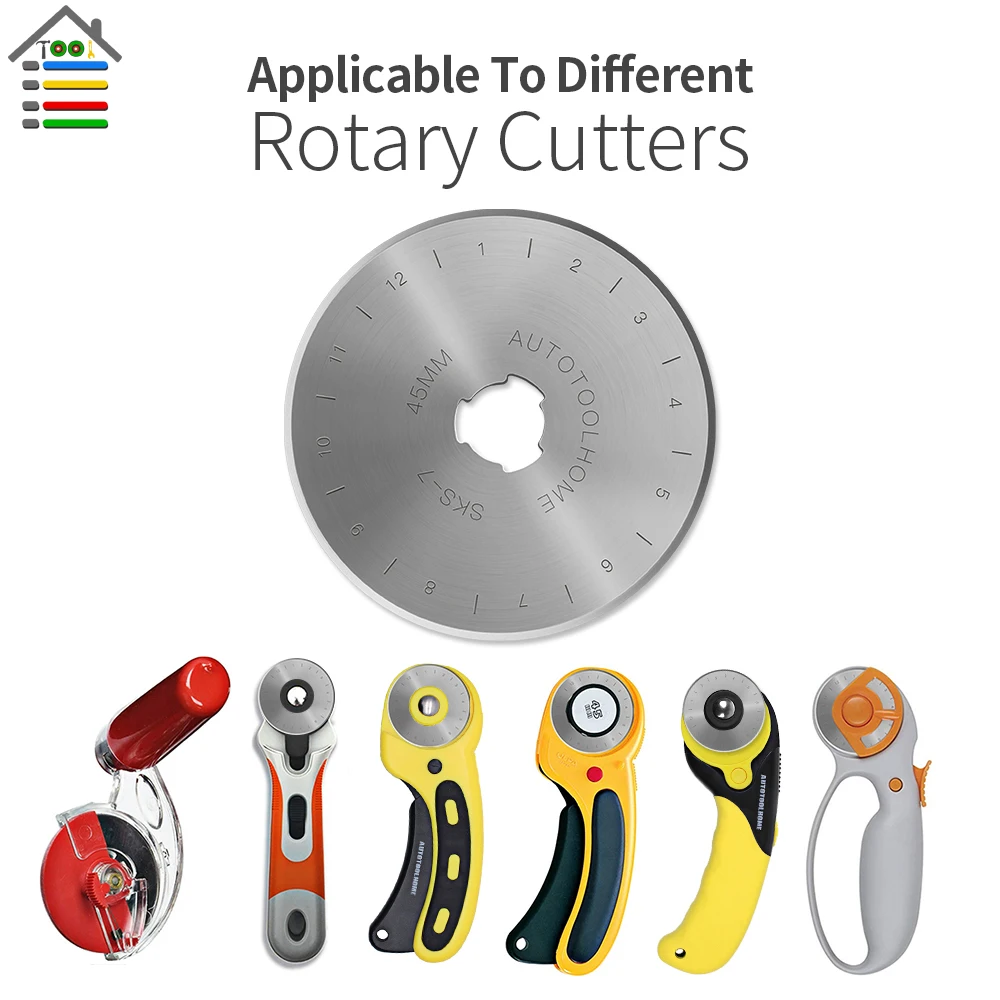 45mm Replacement Blades 10-Pack 45mm Rotary Cutter Blades - SKS-7 Steel ...