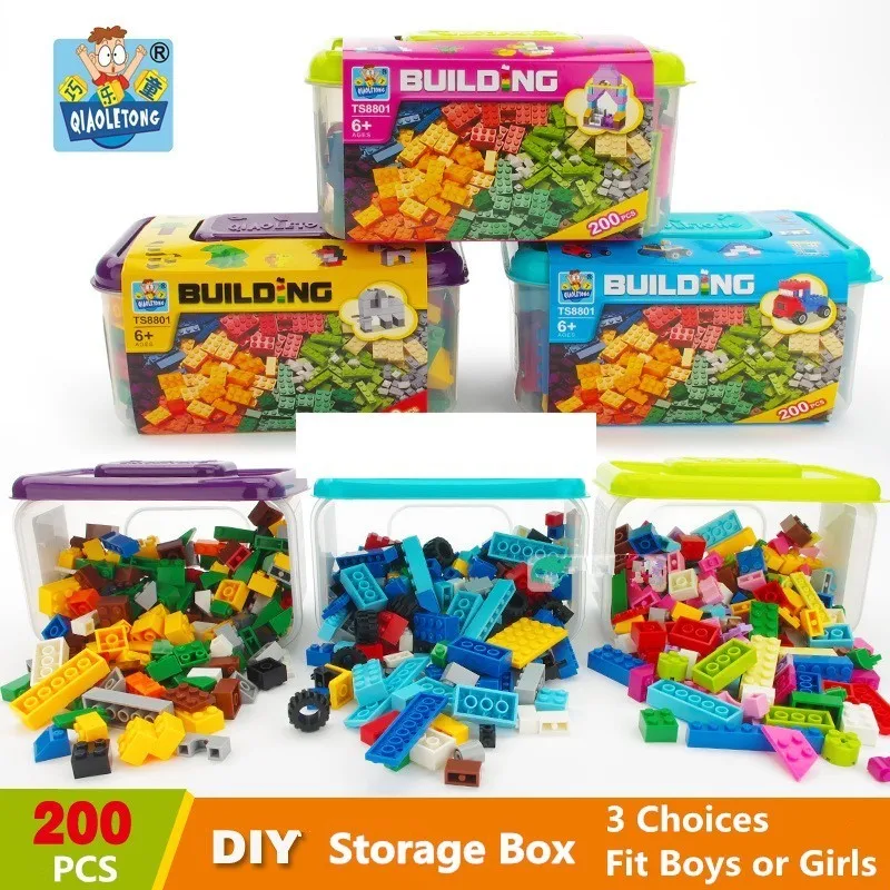 200 Pieces Building Blocks Legoings City DIY Creative Bricks Bulk Model ...