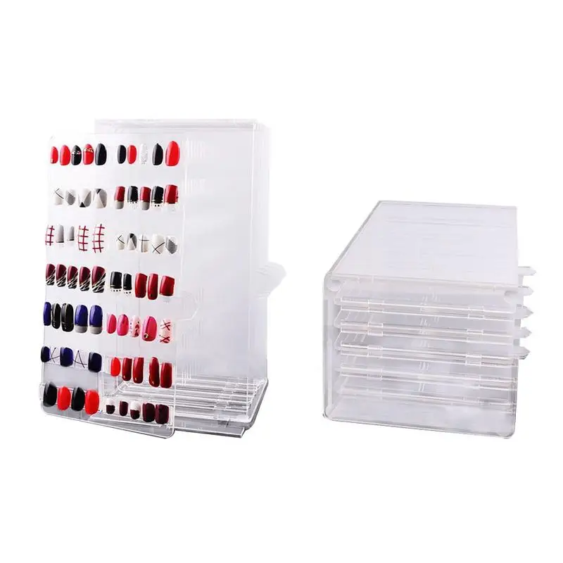 Large Capacity High Grade Acrylic Nail Tip Display Stand Nails Color ...