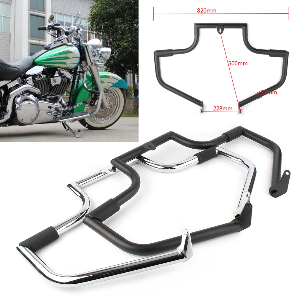 Motorcycle Crash Bar Engine Guard Protector For Harley Davidson FLSTC ...