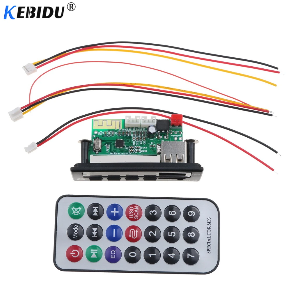 Wireless Mp3 Decoding Board Bluetooth 5v-12v Mp3 Wma Wav Decoder Board ...