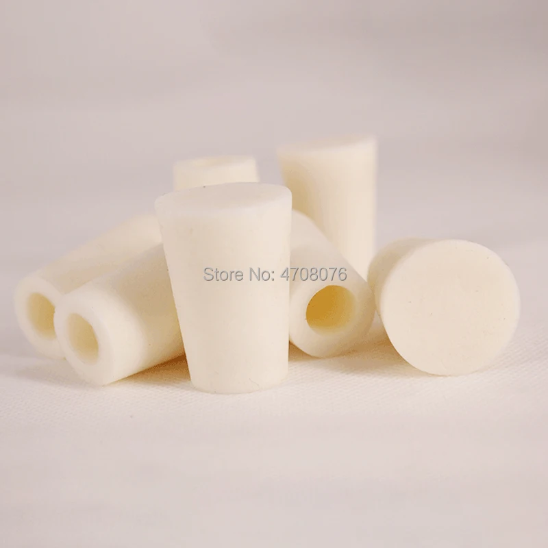 Silicone stopper with hole for conical flask Bottle rubber cover ...