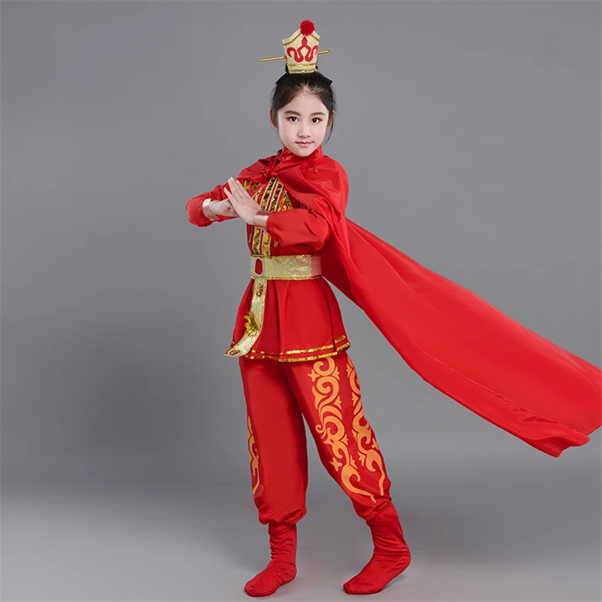 Kids Hua Mulan Cosplay Costumes Traditional Chinese Stage Performance ...