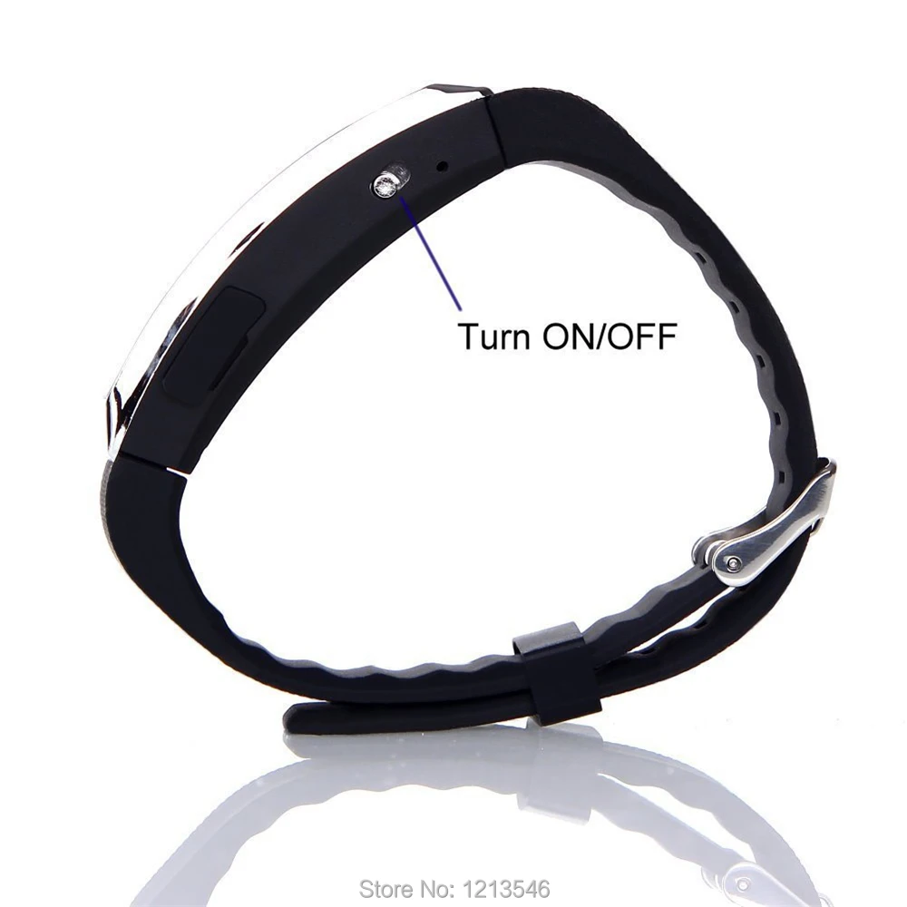 8G Digital Voice Recorder Wristband MP3 Music Player Voice Activated ...