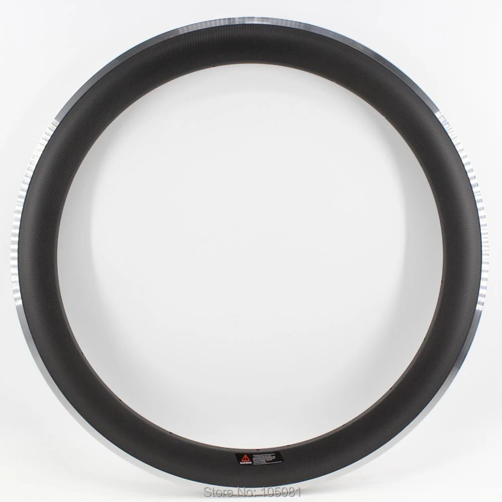 1Pcs New 700C 60mm clincher rim Road bicycle matte 3K carbon fibre bike ...