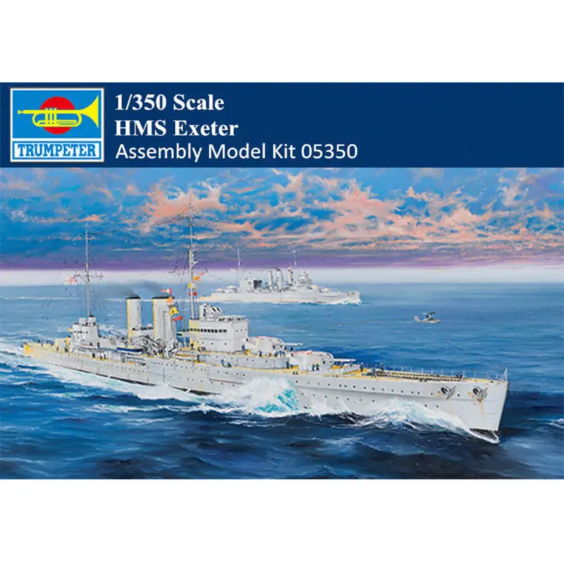 Trumpeter 05350 1/350 HMS Exeter Heavy Cruiser Model Kit British Navy ...