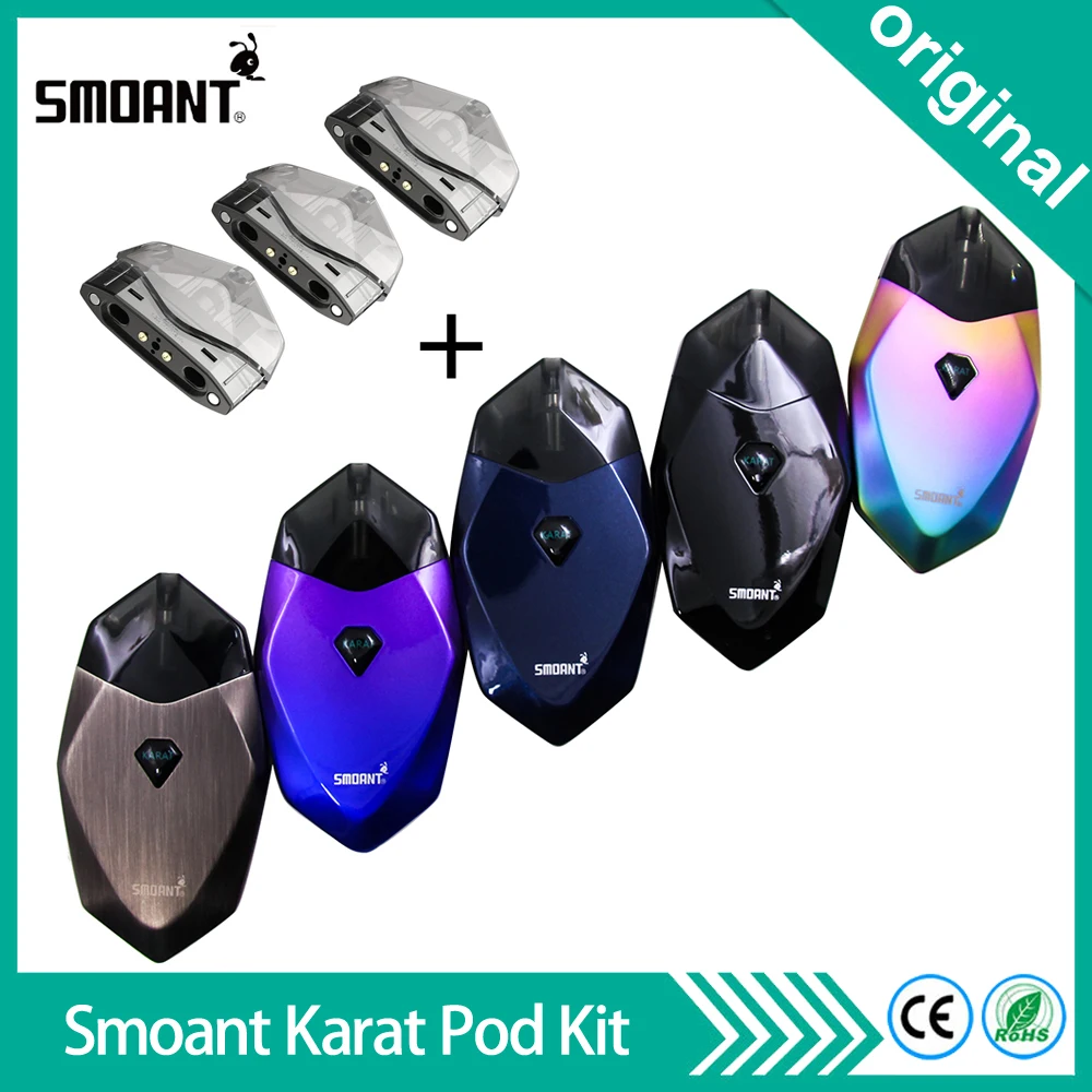 Original Smoant Karat Pod Vape Kit 370mAh Built in Battery Pod System ...