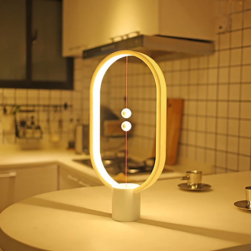 48pcs LED Light Balance Lamp Indoor Table Night Light Decoration Eye ...