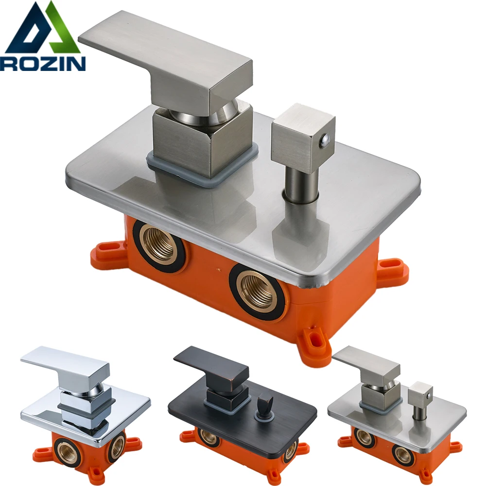 Embedded Box Shower Mixer Valve Wall Mounted Shower Faucet Control ...