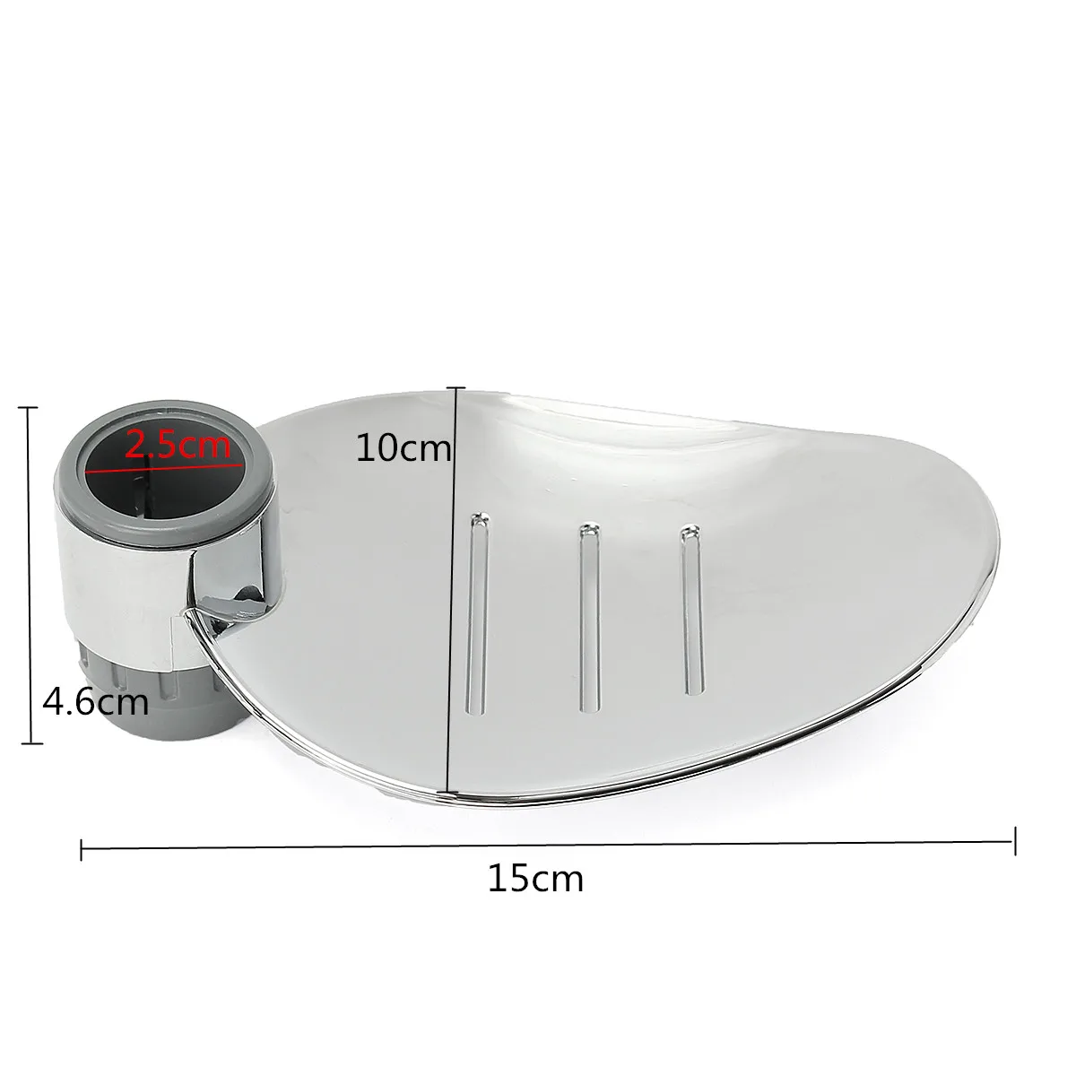 Soap Dish Box Soap Holder 22-25mm ABS Plastic Rail Soap Pallet Shower ...