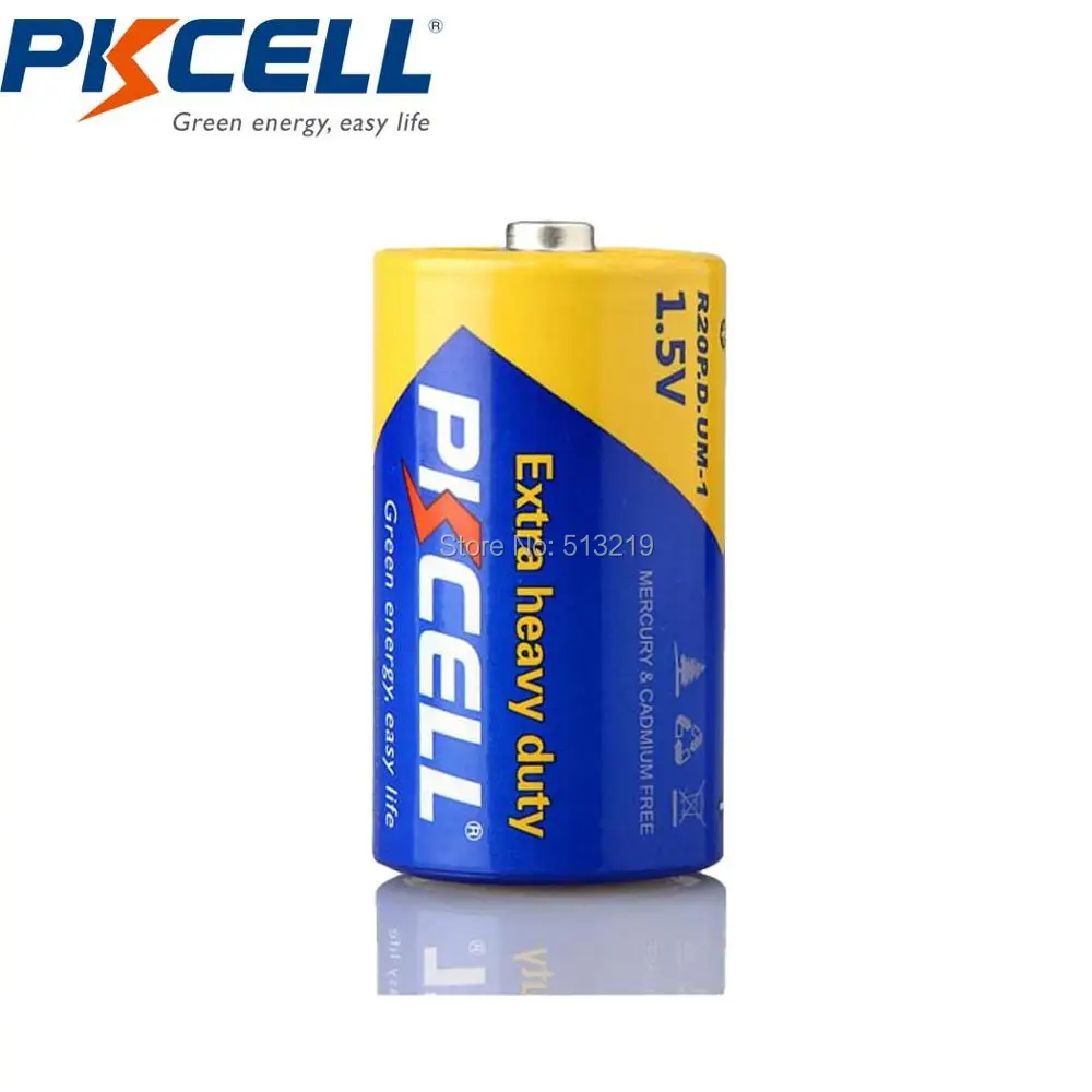 6 x pkcell d R20P UM1 1.5 1.4v batteria AliExpress