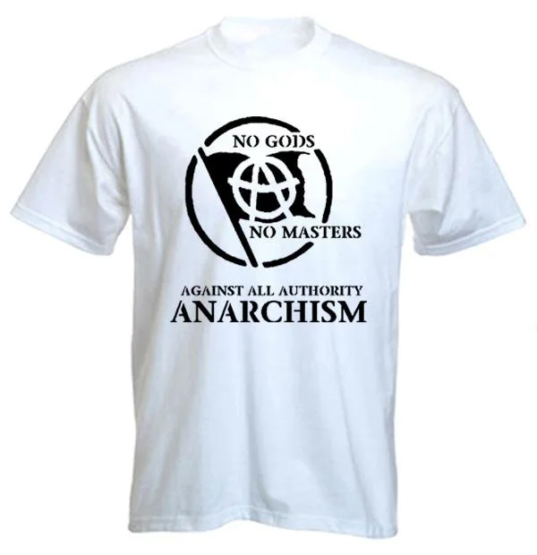 New Printing Fashion Print Tshirt Size Anarchist T-shirt - Punk Anarchy ...