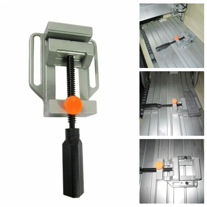 Aluminum CNC Milling Machine Tool Bench Clamp Jaw Mini Table Vice Plain ...