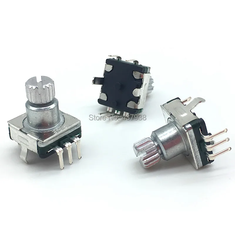 2pcs/lot EC11 Rotary Encoder Code Switch 30 Position With Push Button ...