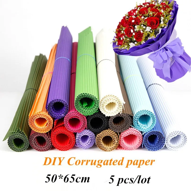 5pcs-Child-Handmade-Origami-Paper-Color-Corrugated-Paper-Kid-DIY ...