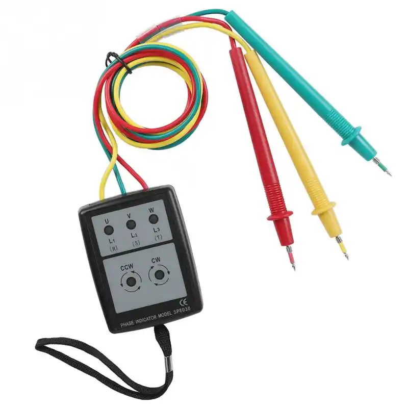 Naroote Digital Phase Indicator SP8030 Rotation Indicator LED Buzzer ...