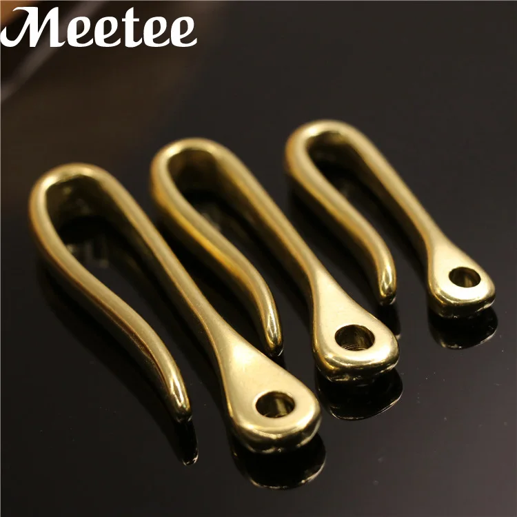 Solid Brass Key Ring Belt U Hook Wallet Key Chain Clasp Key Pouch Clip ...