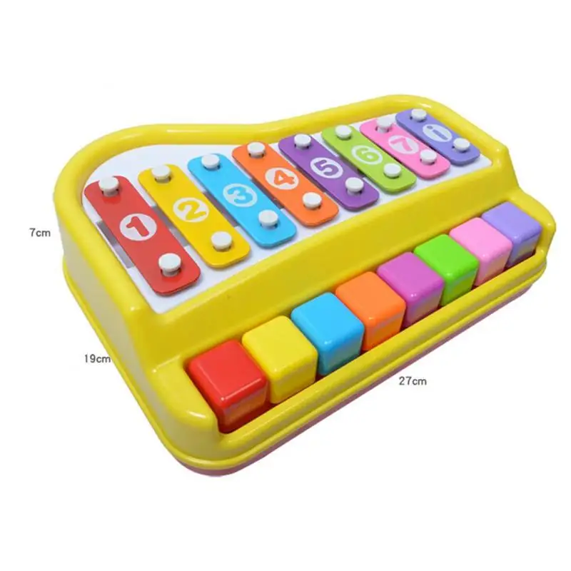 Multicolor Hand Knock Glockenspiel Piano Music Toy Mini Caterpillar ...