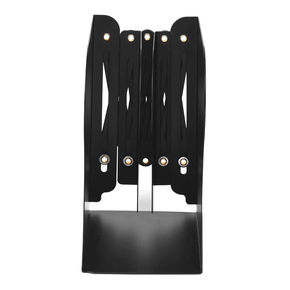Retractable Bookends Metal Book Ends Decorative Binder Holder Organizer ...