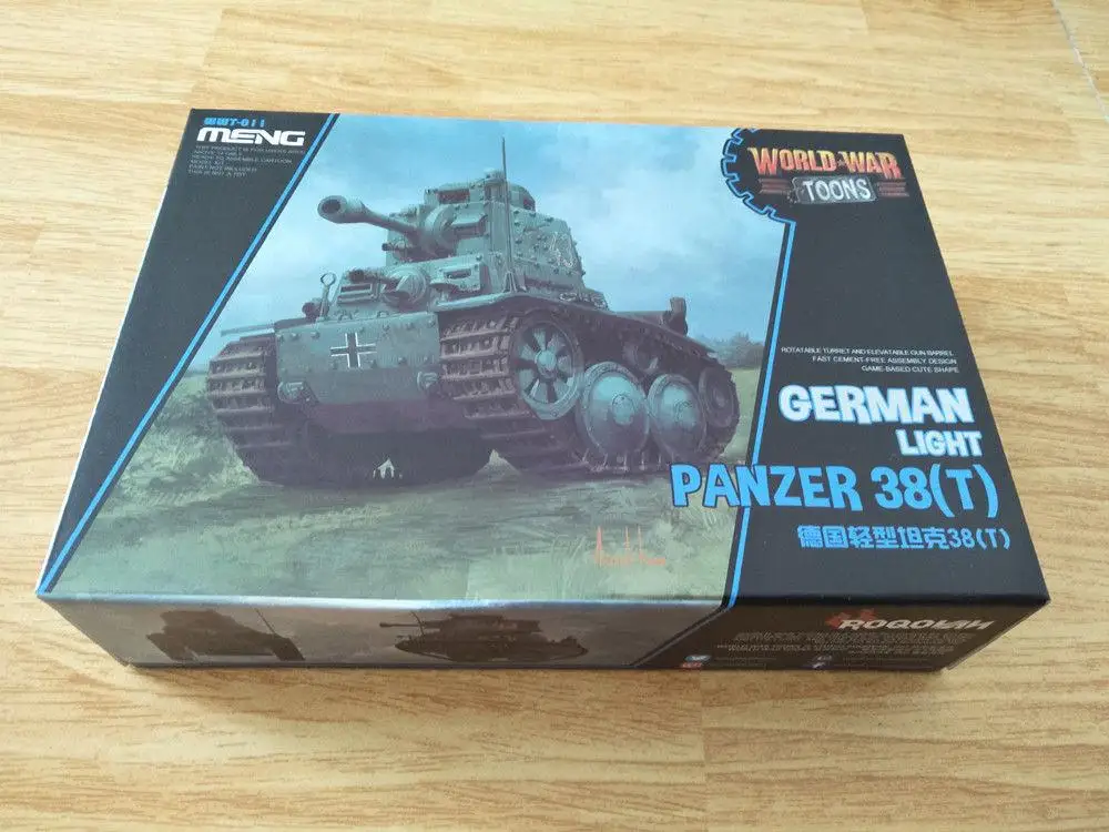German Light Tank Panzer Meng WWT-011 38T Q Edition Plastic Assembly ...