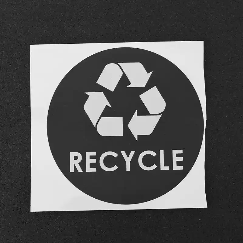 2/4 Pcs Trash Bin Stickers Classification Sign Recycle Bin And General ...