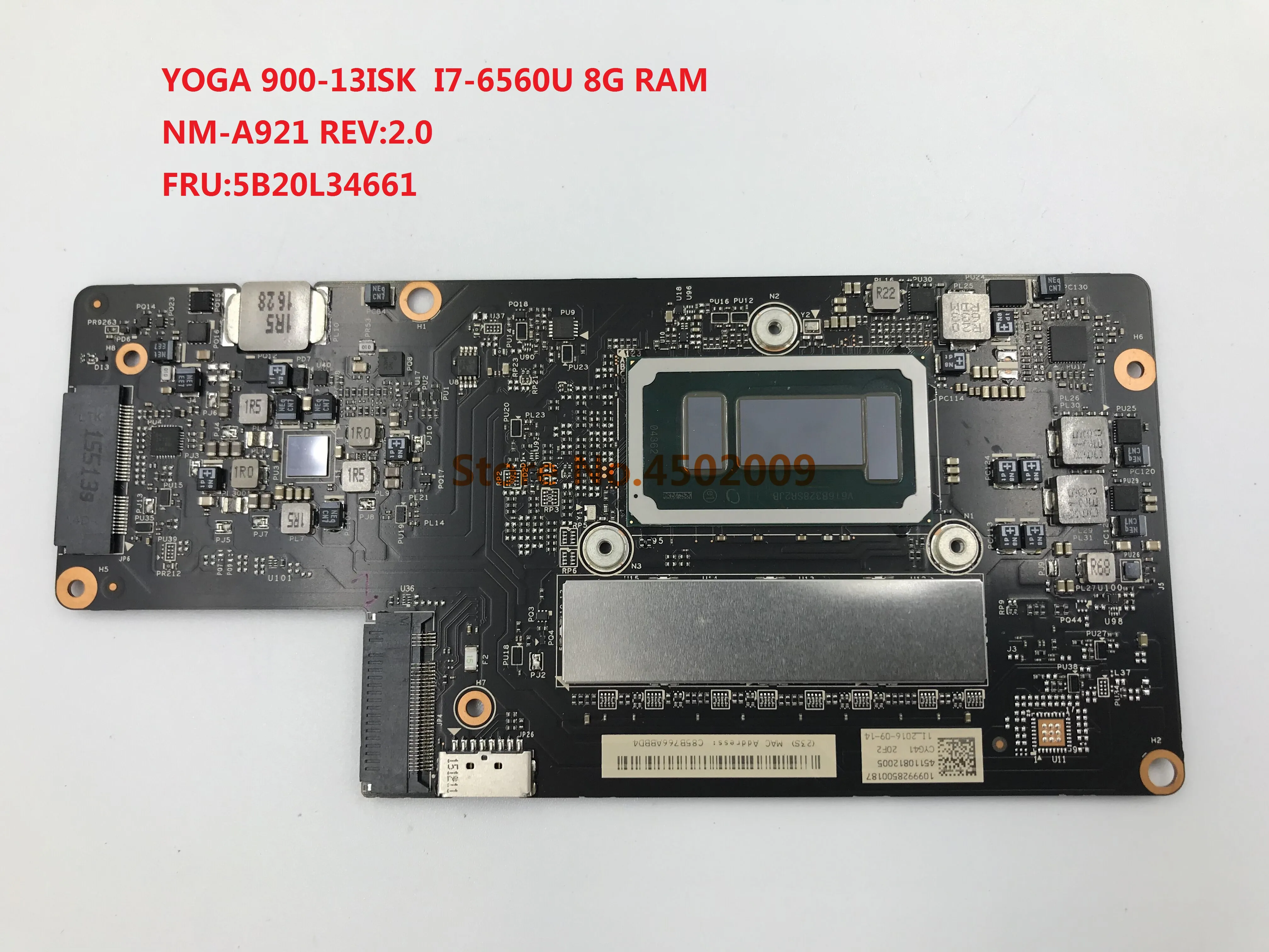 for-lenovo-YOGA-900-13ISK2-NM-A921-5B20L34661-Laptop-Motherboard-with ...