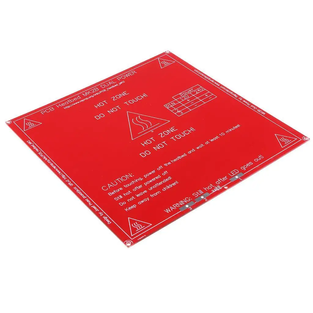 Red 3d Printer Mk2b Pcb Heated Bed 214x214mm Hot Bed For Reprap - 3d ...