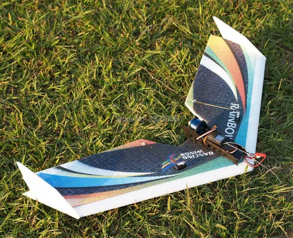 EPP-Airplane-Model-Kit-RC-Plane-Rainbow-Fly-Wing-800mm-Wingspan-EDF ...