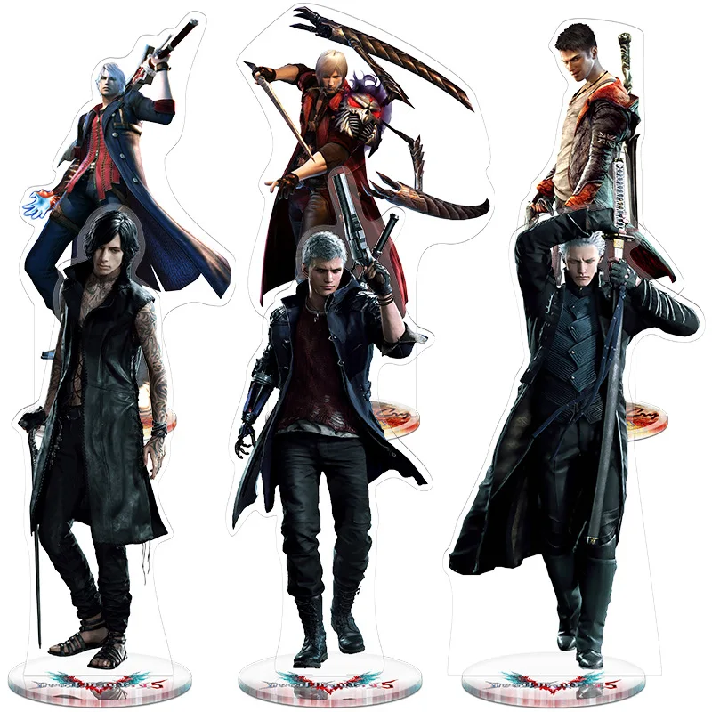 12 pcs/lot Devil May Cry 5 figure toy DMC5 Nero Dante Lady Trish Patty ...