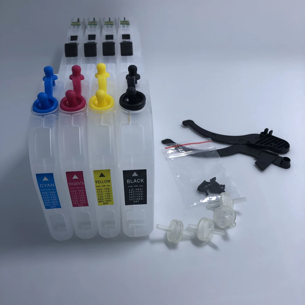 YOTAT cartucho de tinta recargable LC123, vacío, largo, para Brother ...