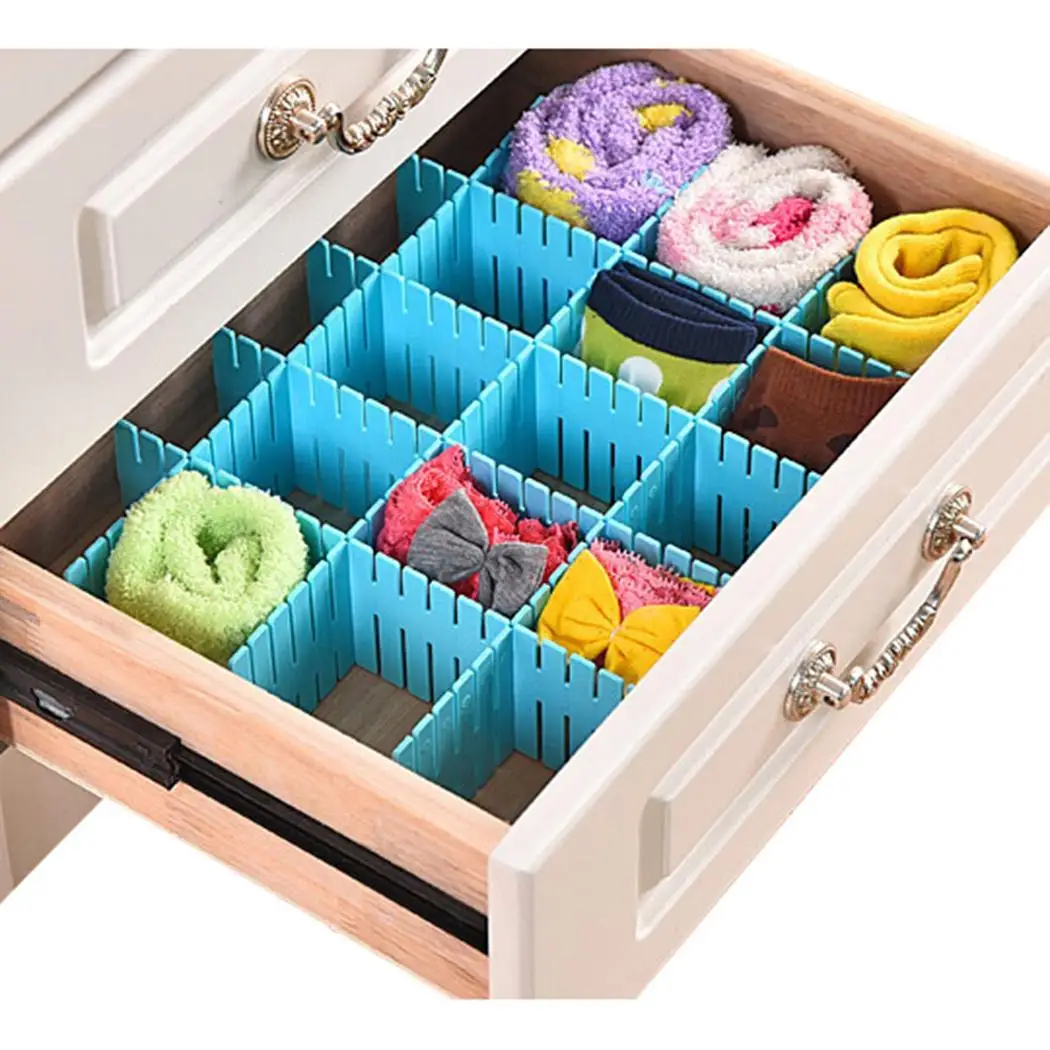 4PC Partition Storage Box Free Combination Drawer, Wardrobe, etc. Thick ...