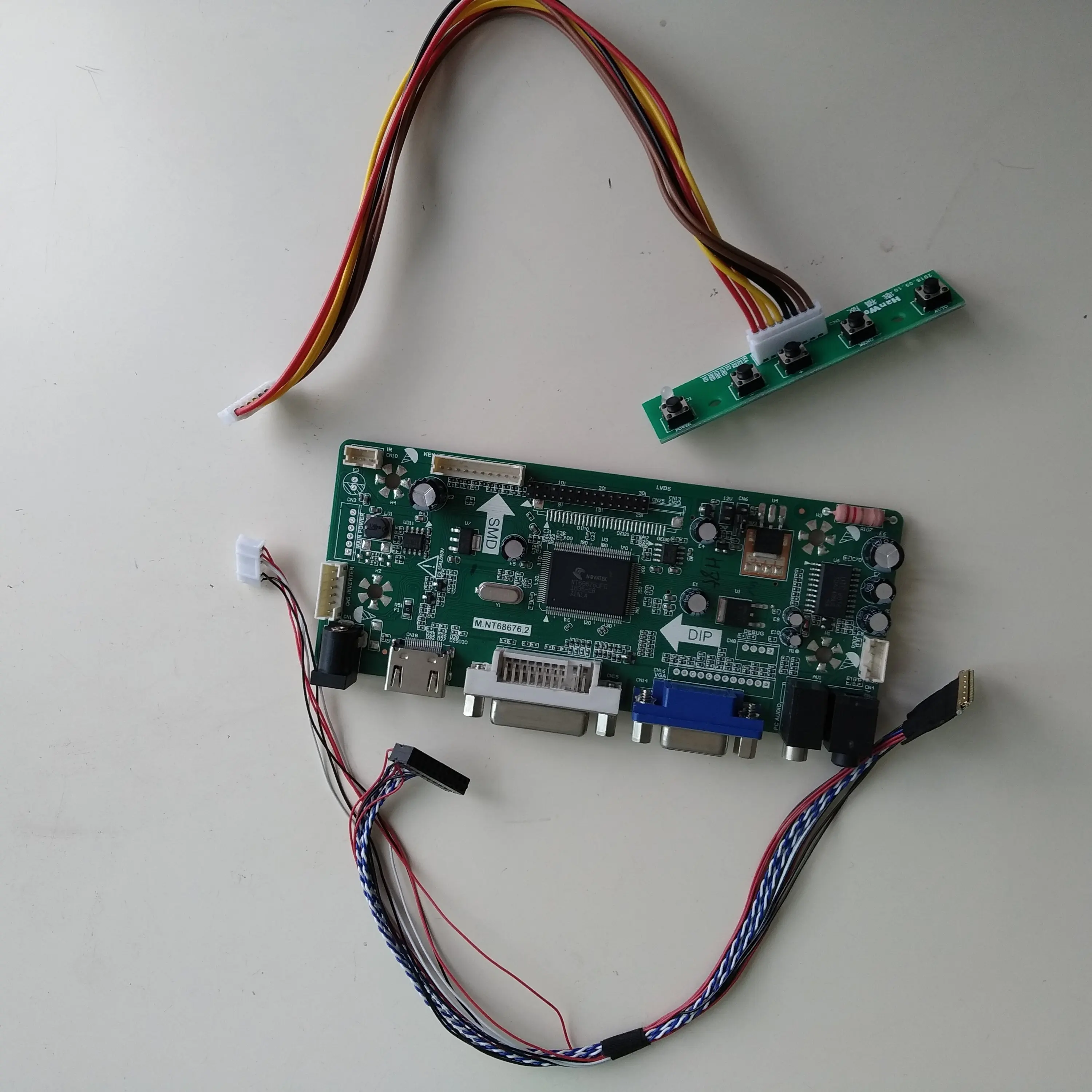 Lcd Led Hdmi-compatible Dvi Vga Kit Aduio Controller Driver Board For 40pin N101l6-l01/l02 ...