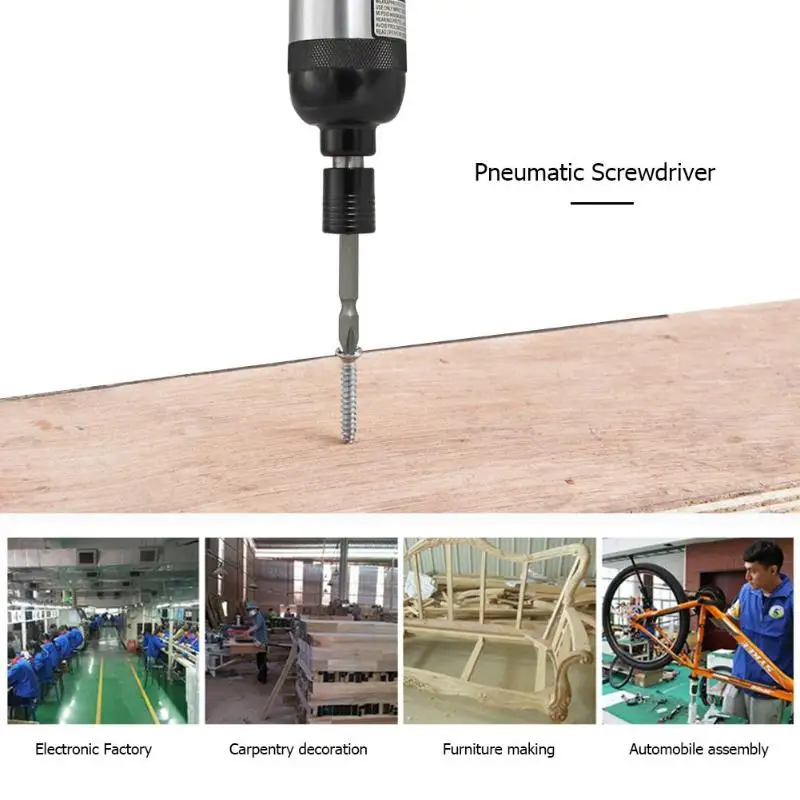 Pneumatic Screwdriver KP-803 Straight Type Reversible Assembly Line Air ...