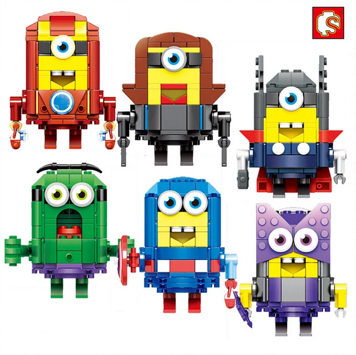 SEMBO Small Blocks Minion DIY Building Toys Bricks Educational Blocks ...