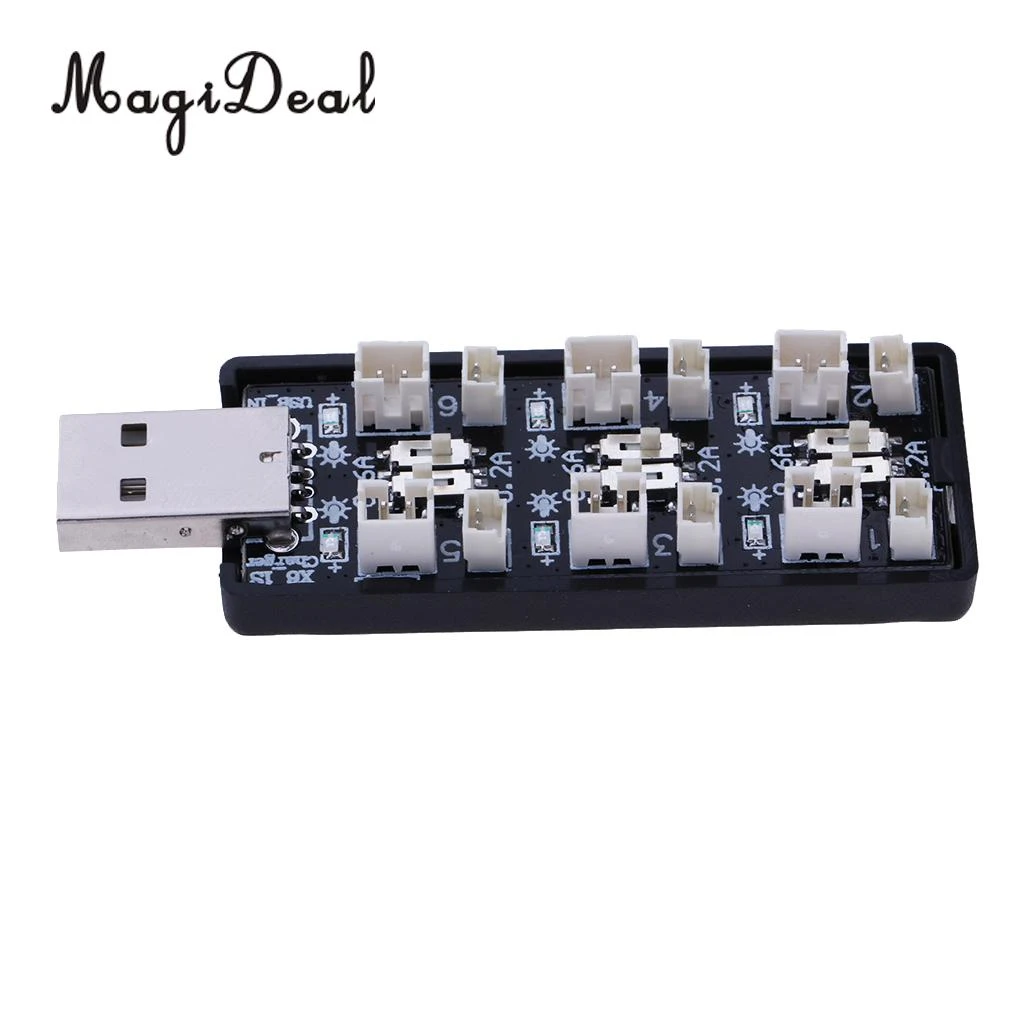 1s Lipo Battery Usb Charger 3.7v/4.2v 6ch Micro Jst 1.25 Jst-ph 2.0 Mcx ...