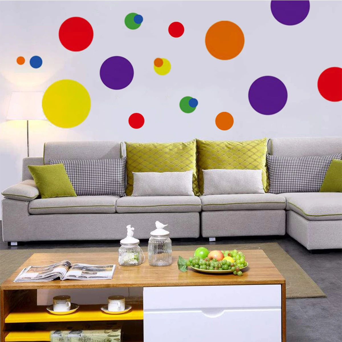 Polka Dot Wall Stickers Colorful Circles Decal DIY For Home Nursery Polka Dot Wall Stickers Colorful Circles Decal DIY For Home Nursery