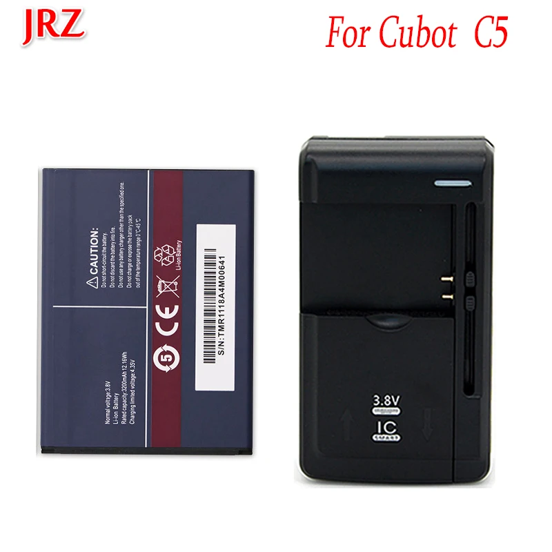 JRZ LOT = 1PC + cargador 3,8 V 3200mAh batería para teléfono Cubot C5 ...
