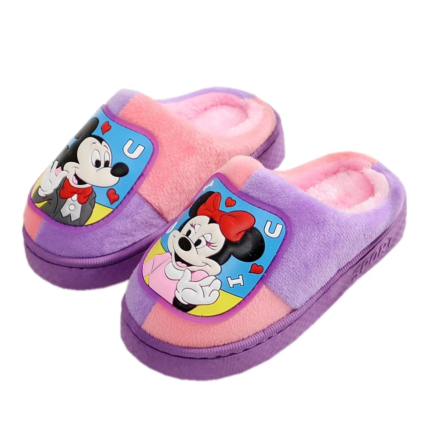 2018 Winter New Girls House Cartoon Slipper for Kids Flip Flops Warm ...