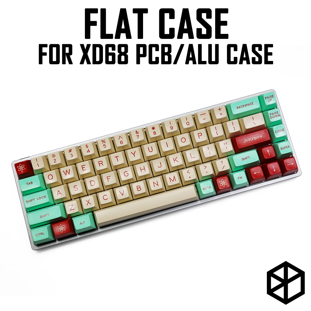 Anodized Aluminium flat case with metal feet for custom mechanical ...
