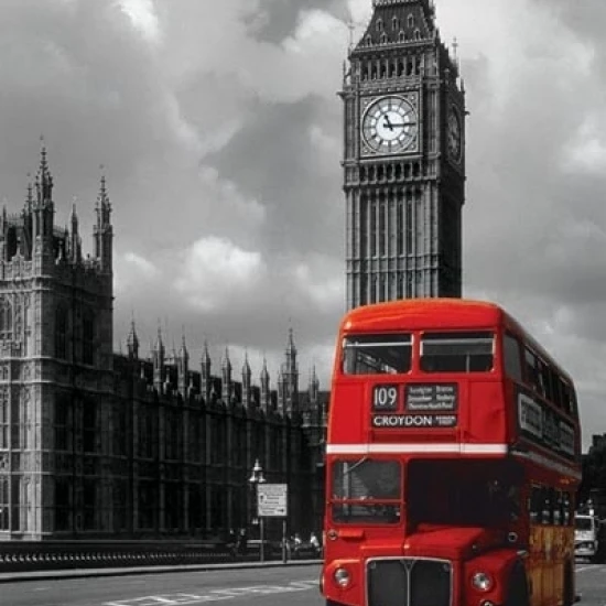 London Red Bus Poster Print (24 x 36)|Plaques & Signs| - AliExpress