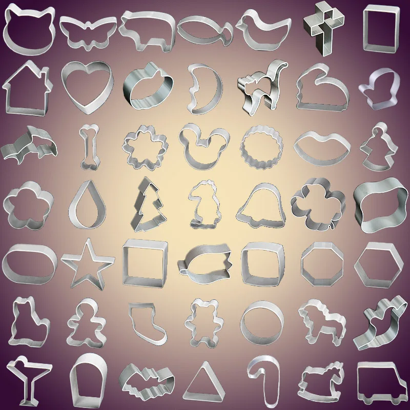 61 Baking Shapes Cartoon 3D Cookie Cutter DIY Christmas Cake Stamp ...
