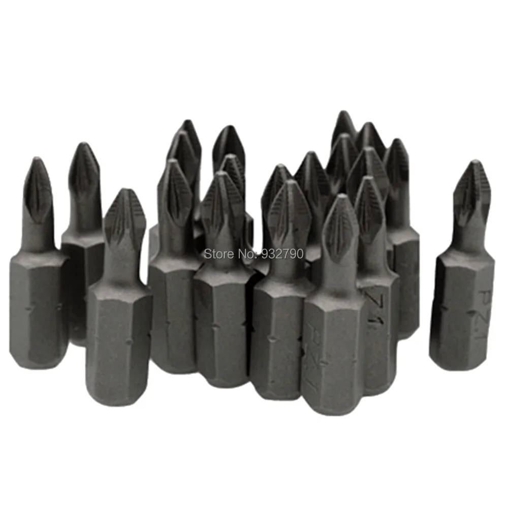 20pcs 25mm PH2 PZ1 PZ2 PZ3 Pozi Drive Screwdriver Bits Screwdrive ...